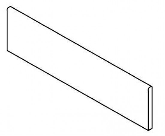 3x10 Maiolica Tender Gray Ceramic Bullnose Tile by Roca Tile USA