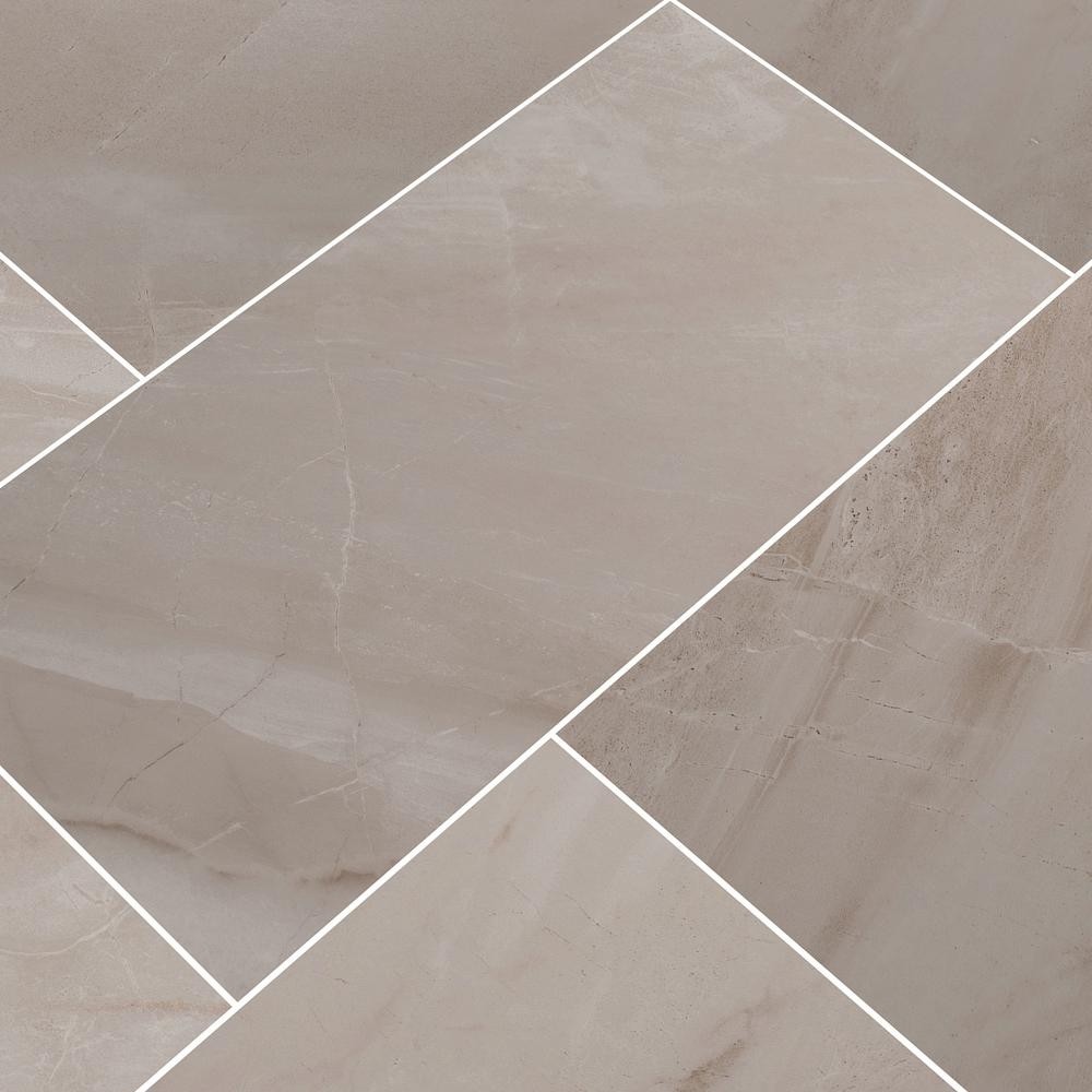 12x24 Adella Gris Satin Matte Finish Ceramic Wall Tile