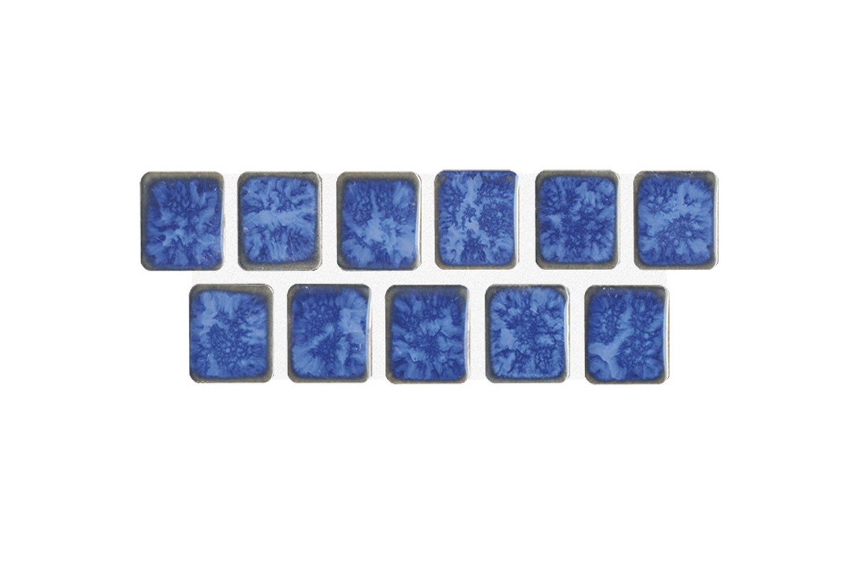 1x1 Pacific Blue Glazed Porcelain Mosaic Tile for Swimming Pool ...