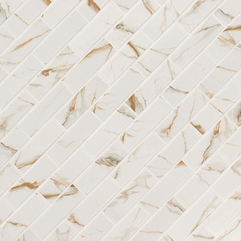 Calacatta Gold 2 in. x 6 in. Matte Subway Tile | Floor | Wall ...