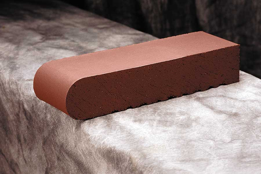 Plantation Red Brick Clay Pool Coping | 12 1/2 in. x 3 5/8 in. x 2 1/4 ...