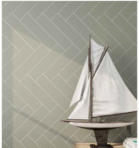 Tender Gray Matte Glazed Ceramic Wall Tile by Roca Tile USA