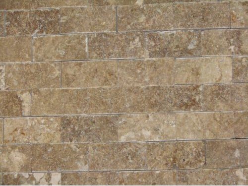 Split Face 1x2 Noce Noche Travertine Mosaic Tile