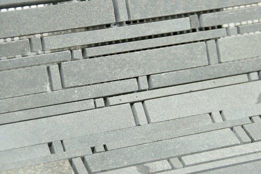 Newport Gray Quest Blend 12x12 Mesh-Mounted Marble Mosaic Tiles