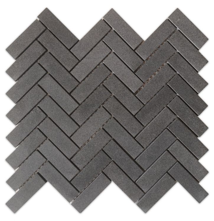 1x3 Herringbone Basalt Marble Mosaic Tile | Wall | Shower | Kitchen ...