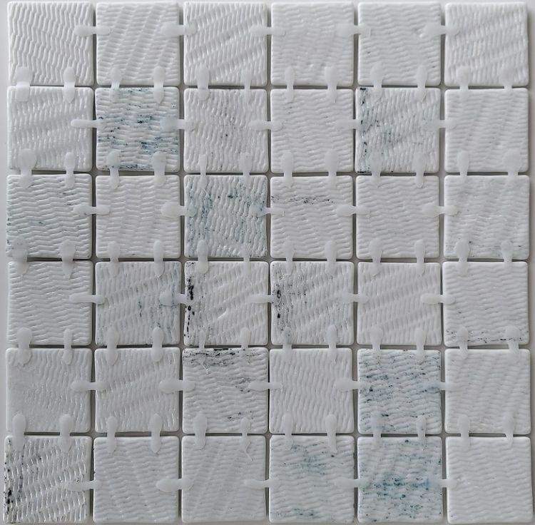2 in. x 2 in. Vanguard Penta Azul Glass Mosaic Tile | Pool Rated ...