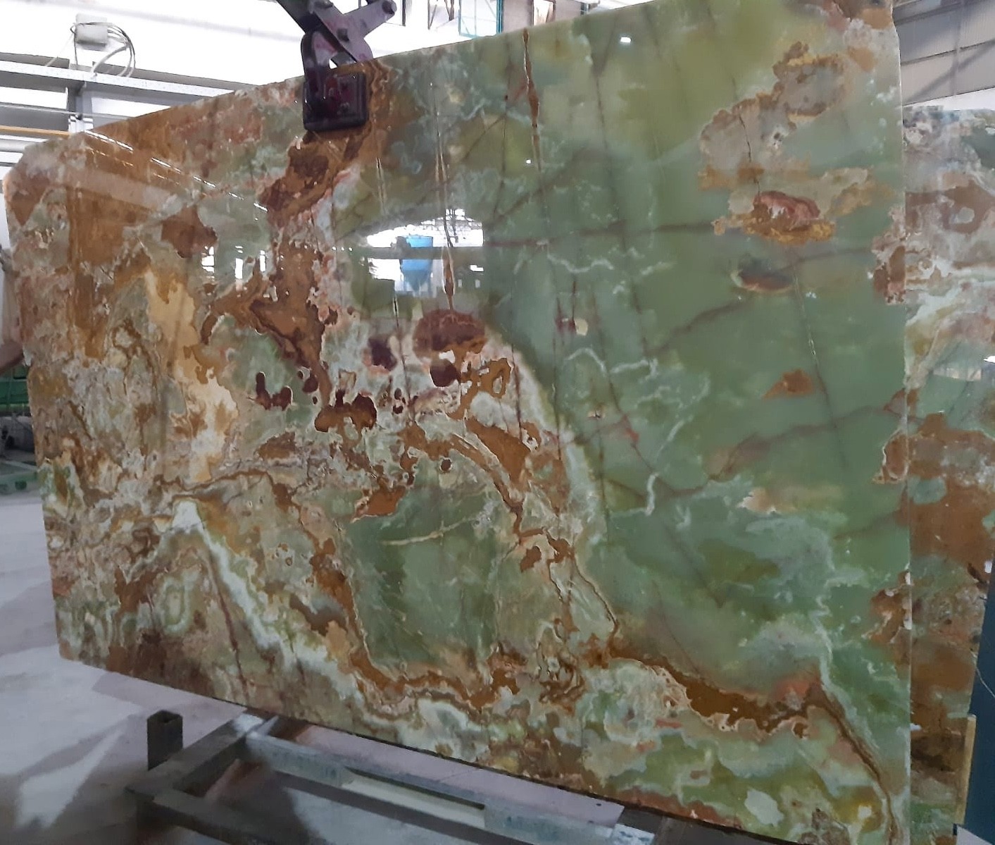 Dark Green Onyx Polished Finish Onyx Slab **PICTURES SHOW THE ACTUAL ...