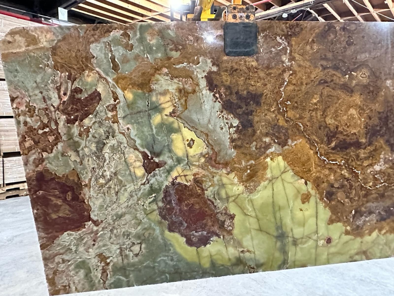 Dark Green Onyx Polished Finish Onyx Slab **PICTURES SHOW THE ACTUAL ...