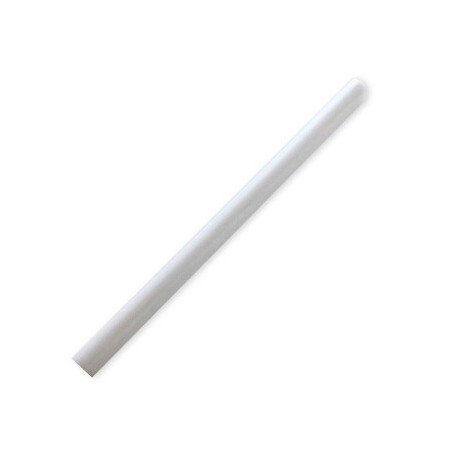 1/2 in. x 12 in. Dolomite White Marble Polished Pencil Liner Tile