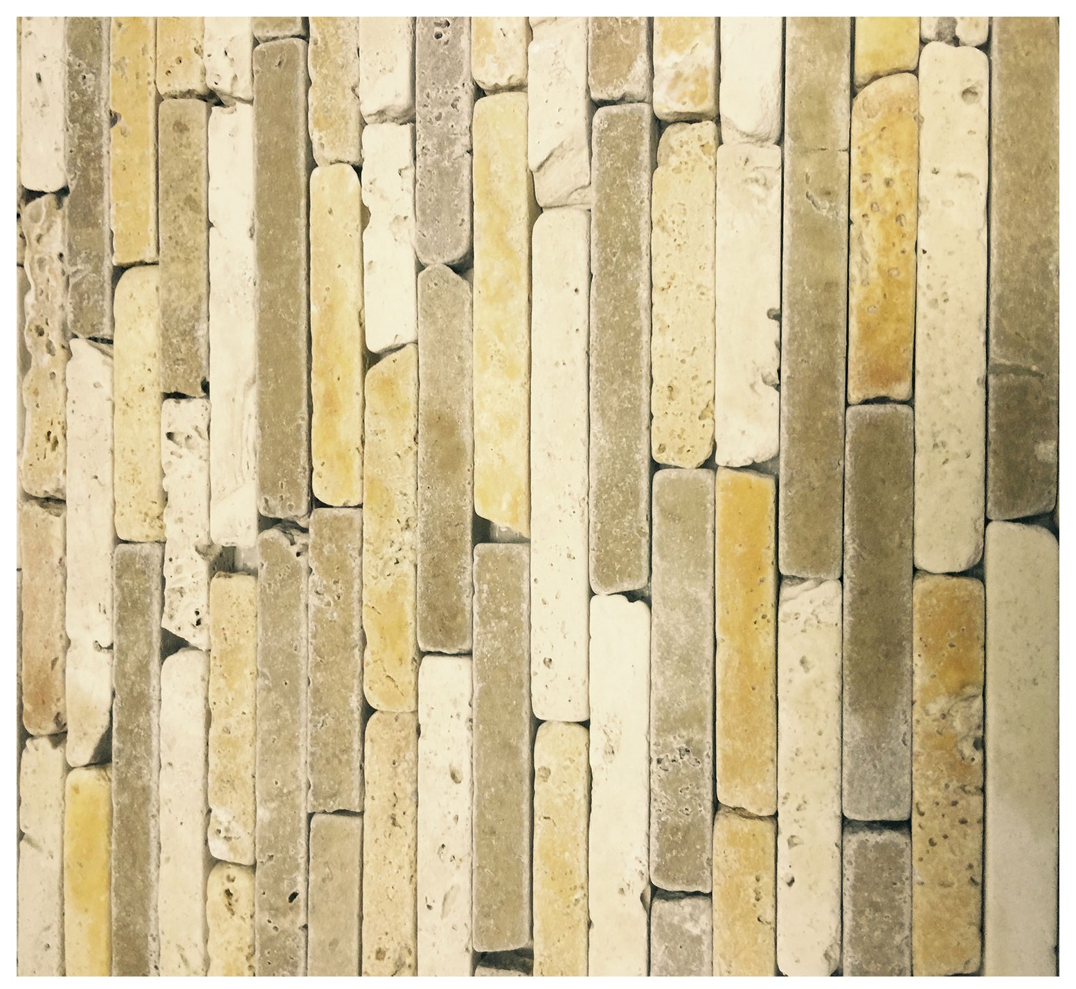 Mixed travertine random brick Mosaic tiles