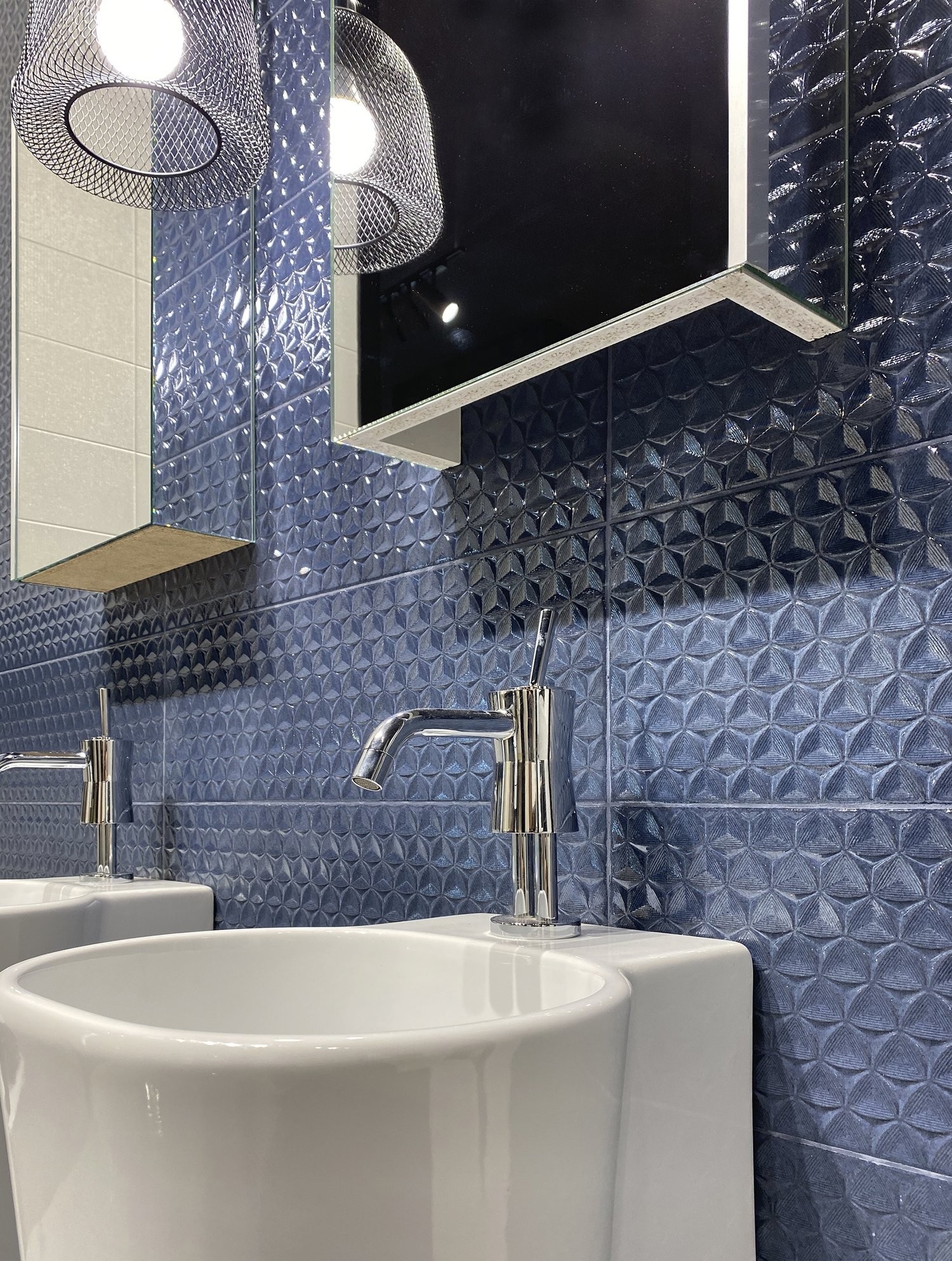 8 in. x 24 in. Emigres Velvet Azul Ceramic Tile | Wall | Shower ...