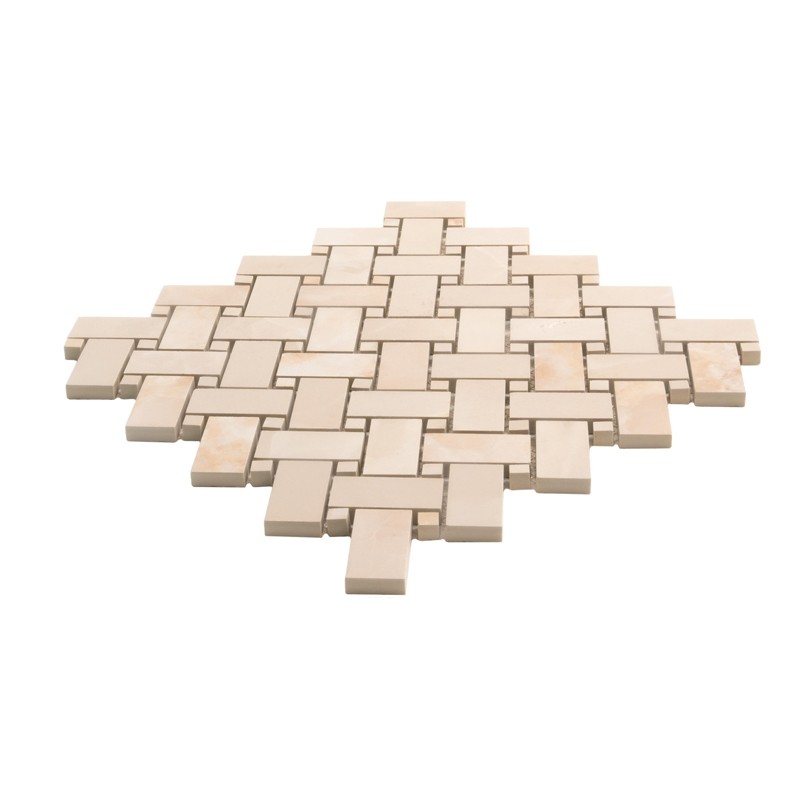 Imperial Onyx Pink Herringbone Porcelain Mosaic Tile | Pool Rated ...