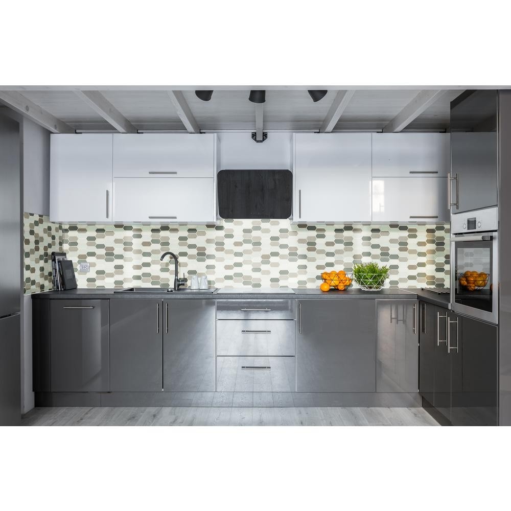 Lascari-Picket Glass Stone Blend Mosaic Tile | Backsplash | Wall ...
