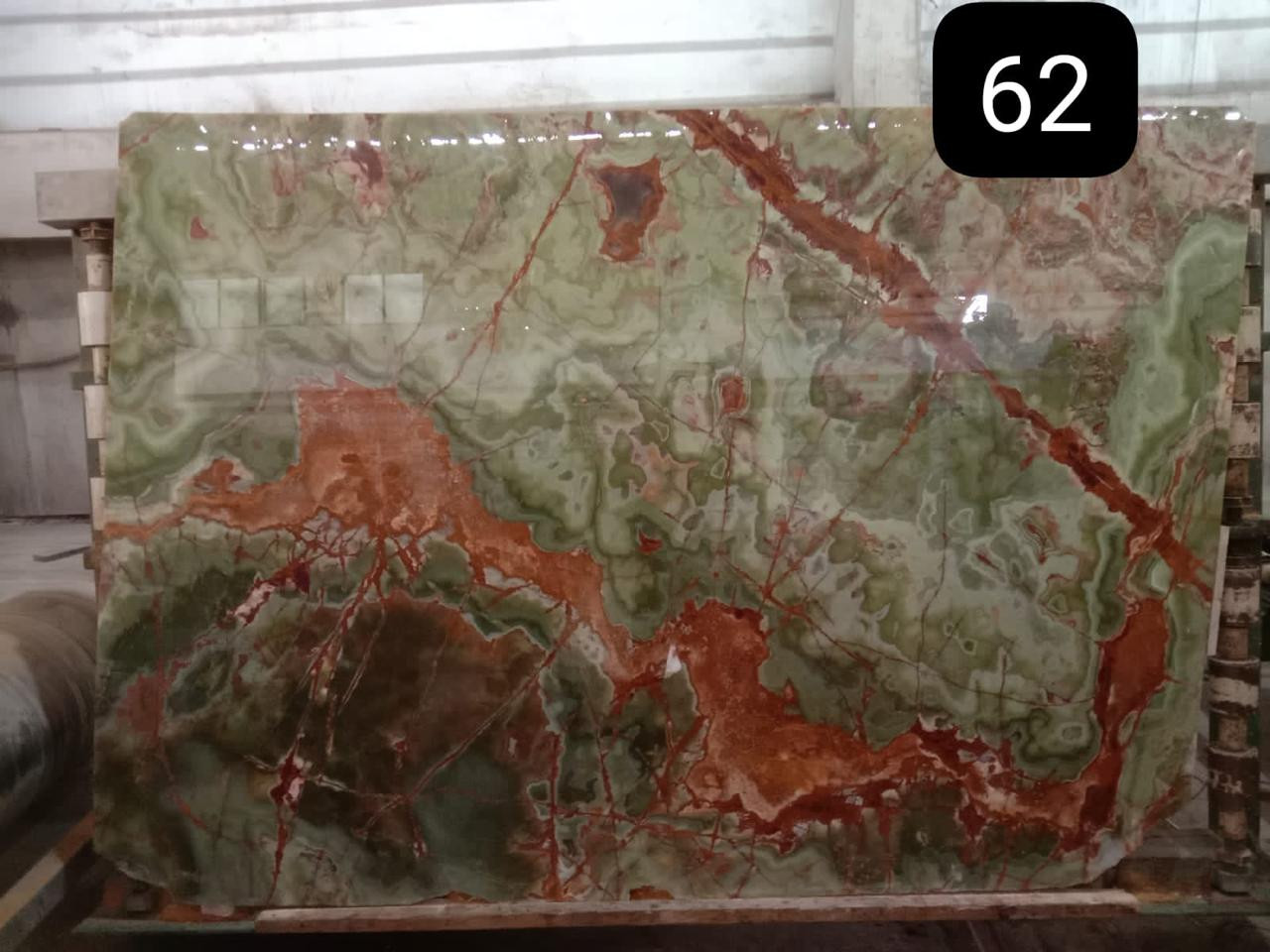 Dark Green Onyx Polished Finish Onyx Slab **PICTURES SHOW THE ACTUAL ...