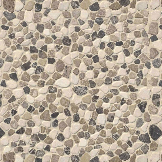 Mix Marble Pebbles Tumbled 10mm Mosaic Tile