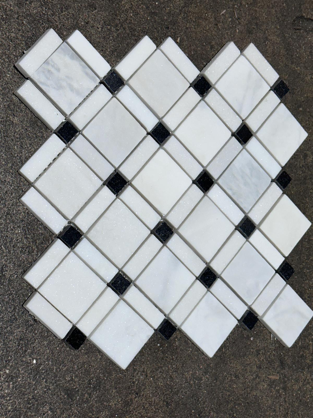 how to tile diamond pattern