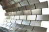 Stainless Steel Blend 1x2 Mesh-Mounted Metal Mosaic Tiles